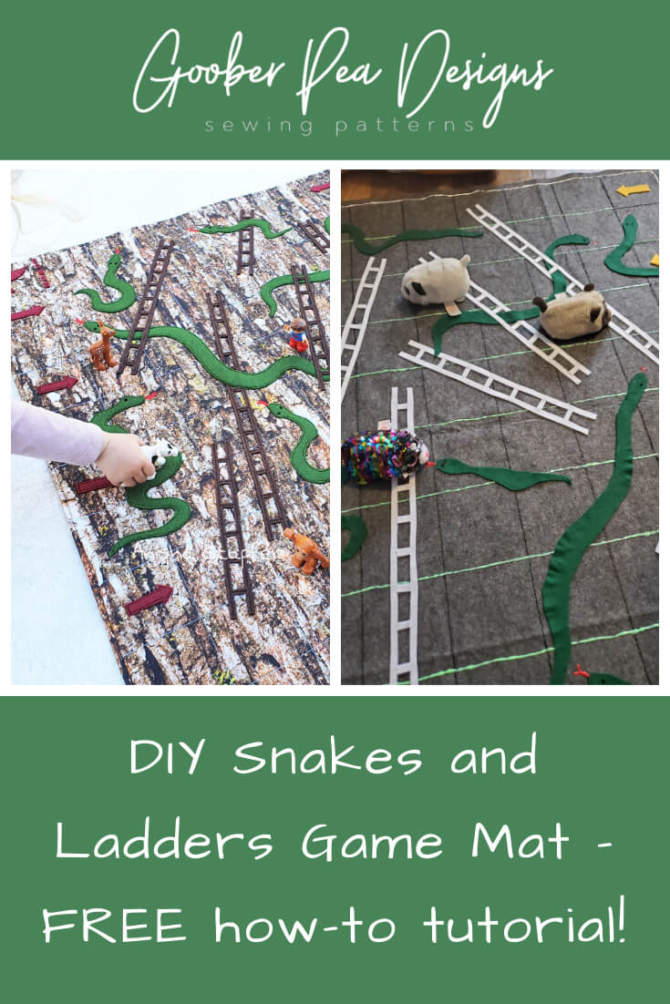 How to Make a DIY Snakes and Ladders Game Mat - Goober Pea Designs