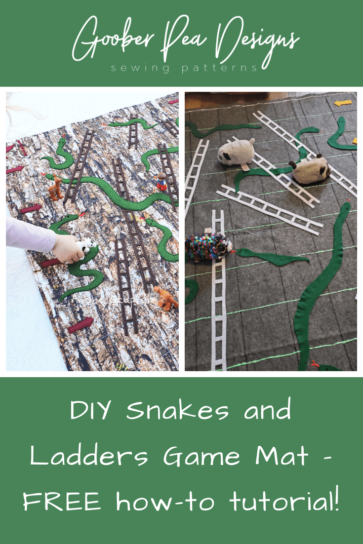 DIY Snakes and Ladders Game Mat - Goober Pea Designs
