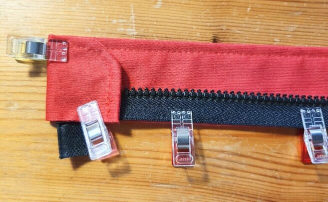 Adding a Zipper Guard to the Quadra Jacket - Goober Pea Designs